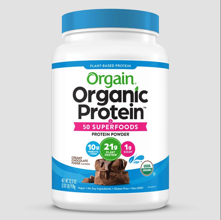 Orgain Organic Protein 50 Superfoods Plant-Based Protein Powder Creamy ...