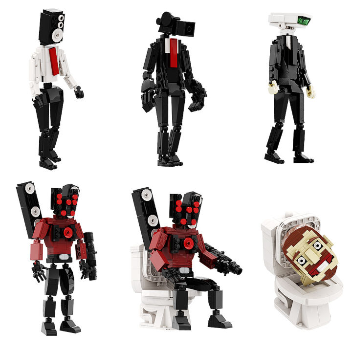 lz- Skibidi Toilet Building Blocks Monitor Man Acoustic Man Camera Man ...