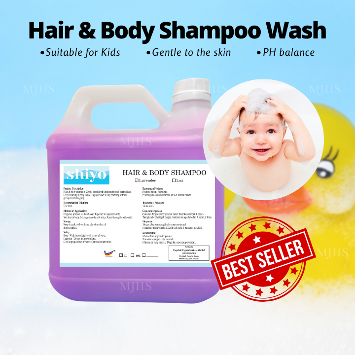 【4 Litre】Hair and Body Shampoo Wash Refill Pack Bath Shower Gel Cream ...