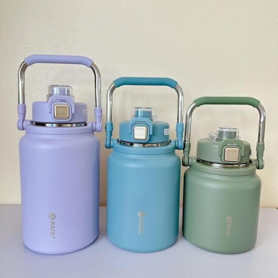 Bình giữ nhiệt WY17 1800ML bình nước giữ nhiệt inox 304, ống hút vòi rót và quai xách, giữ nóng ...