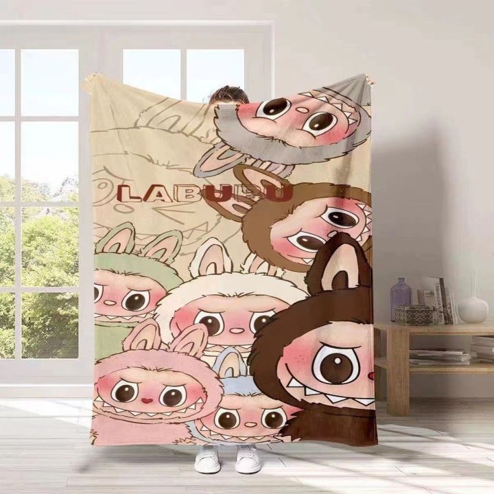 New Labubu Labubu fabric perimeter blanket, bath towel, towel | Lazada