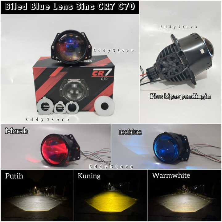 Biled Blue Lens 3inc CR7 C70 | Lazada Indonesia