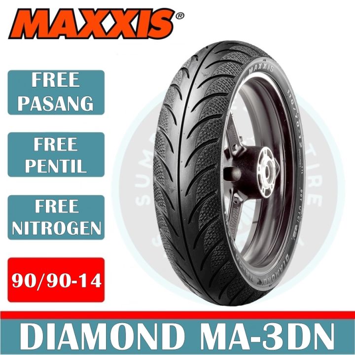 Ban Motor MAXXIS DIAMOND MA3DN 90/90-14 Tubeless Ban Motor Matic R14 ...