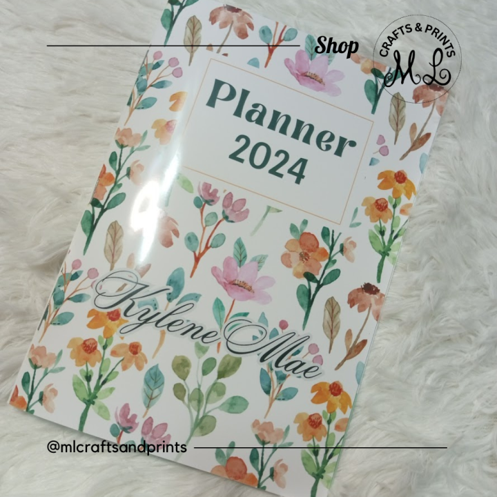 Personalized 2024 Planner - Colorful Flower | Lazada PH