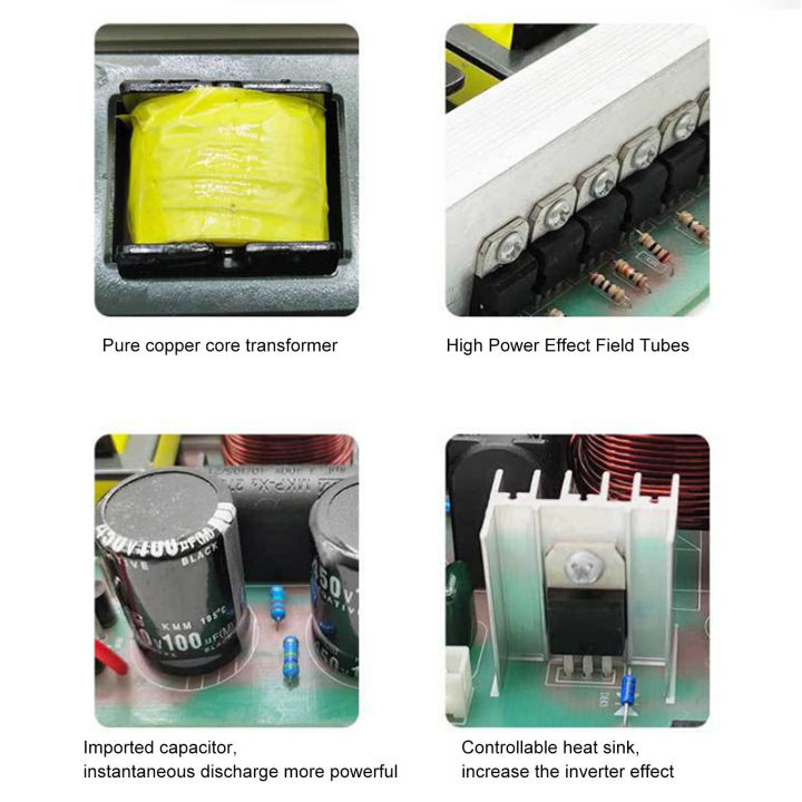 Battery Boost Inverter 12V Battery Boost Transformer 12000W 12 Tubes ...