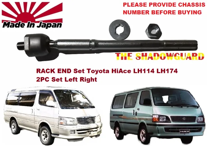 RACK END Set Toyota HiAce LH114 LH174 2PC Johnson Nagoya Japan | Lazada PH