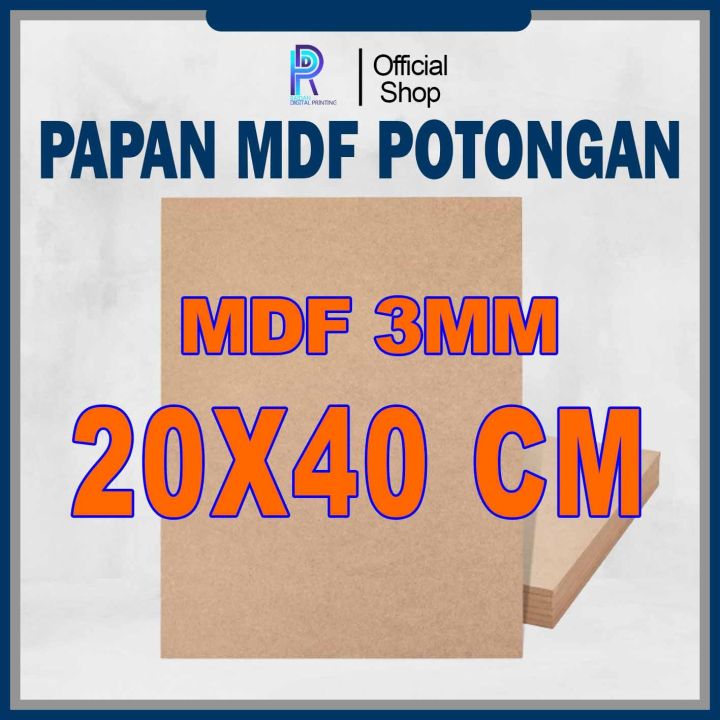 Papan MDF Ukuran 20x40 Cm Tebal 3mm | Lazada Indonesia