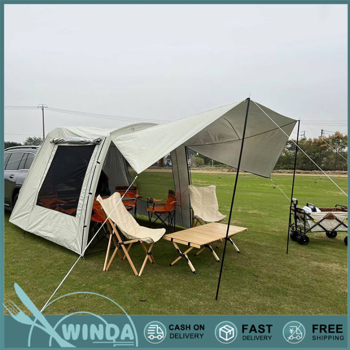 Winda Car Rear Extension Tent Rain-proof Sunshade Trunk Tent Outdoor ...