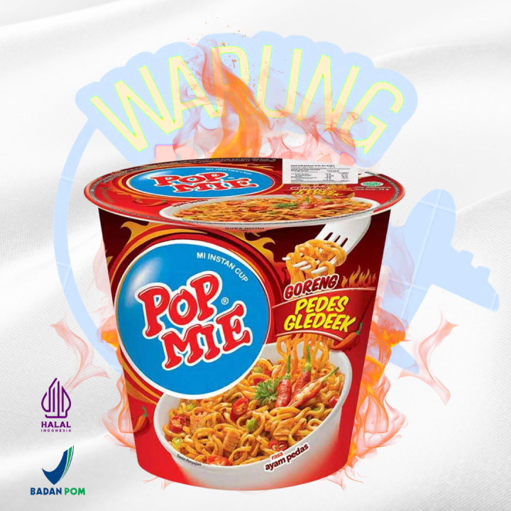 Indonesian Indofood Pop Mie Pedes Geledek 75g Authentic Original Super ...