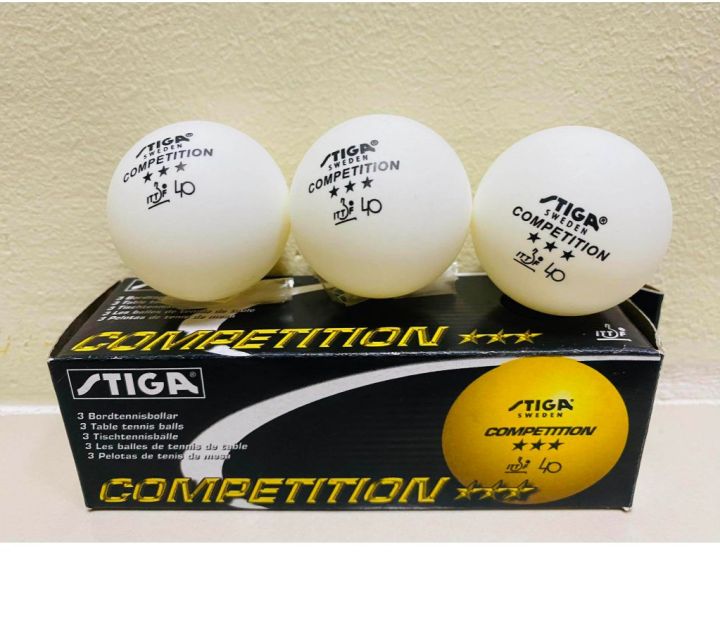 Stiga Competition Table Tennis Ball White 3 pieces | Lazada PH