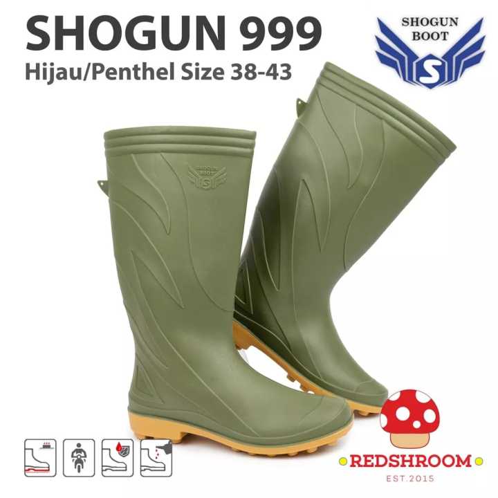 Sepatu Boot Tinggi SHOGUN 999 HIJAU - Sepatu Perkebunan Kebersihan ...