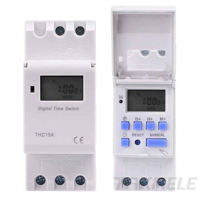 Digital Timer Switch THC15A Electronic Weekly 7 Days Programmable Relay ...