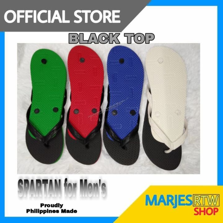 SPARTAN Slippers/Tsinelas for Mens Original (BLACK TOP) | Lazada PH