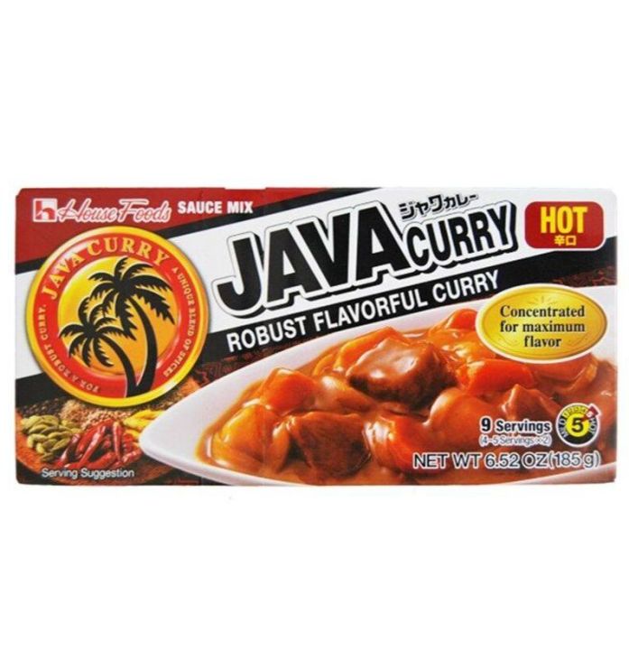 House Java Curry Sauce Mix Hot (Japanese Imported) เฮาส์ แกงกระหรี่ ...