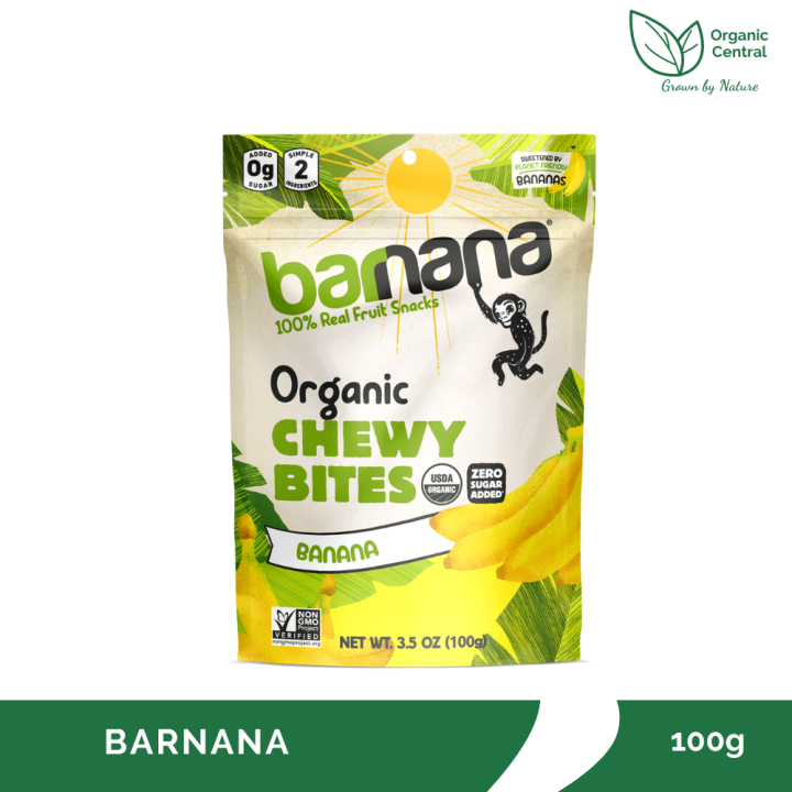 Barnana Organic Chewy Banana Bites Original 100g | Lazada PH