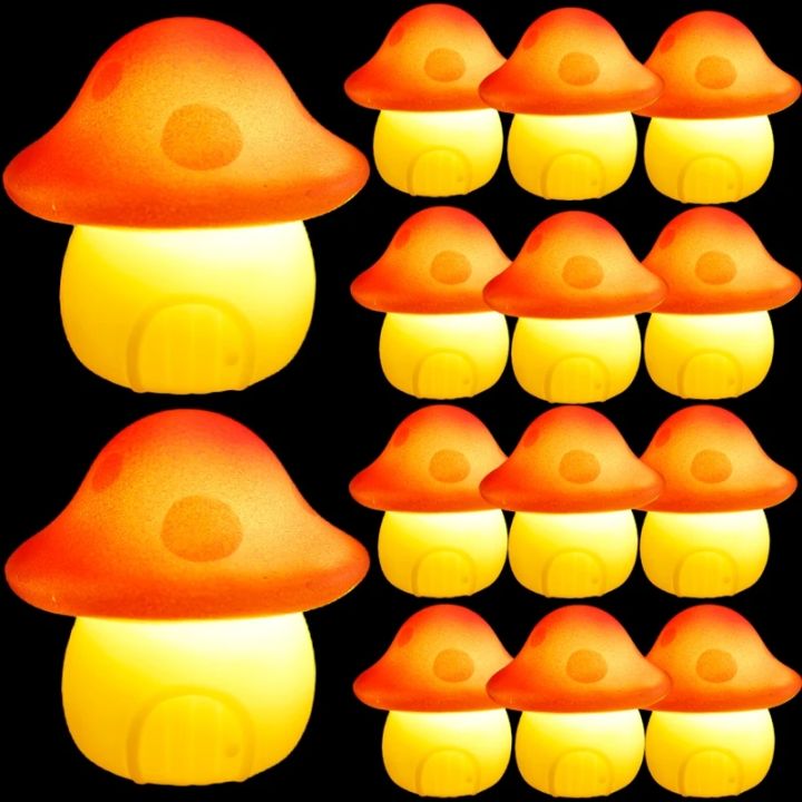 Mushroom Shape LED Night Lights Children Bedroom Decor Lamp Portable ...