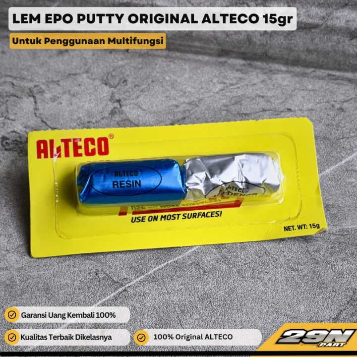 Lem Epo Putty Original ALTECO 15 Gram Multifungsi Perekat Nomor 1 Bangsa Sangat Efektif Menutup ...
