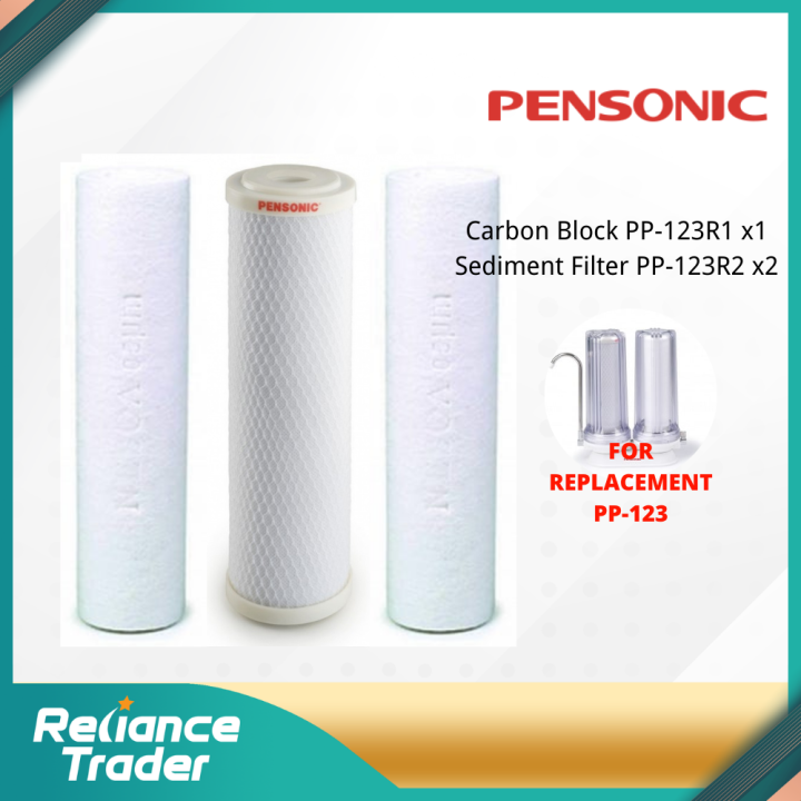 Pensonic Water Filter Cartridge Combo PP-123RCOMBO (Replacement Filter ...