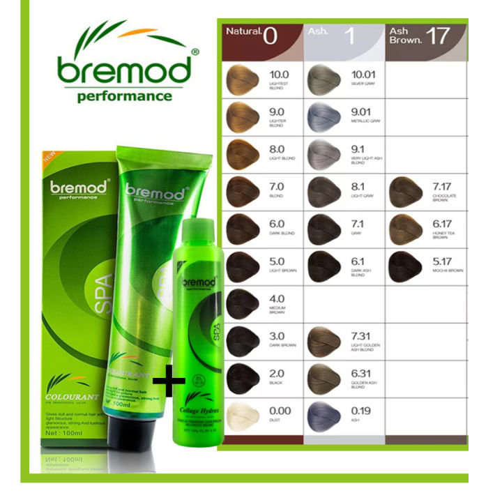 BREMOD HAIR COLOR WITH OXIDIZING CREAM 100 ML - 1 SET | Lazada PH
