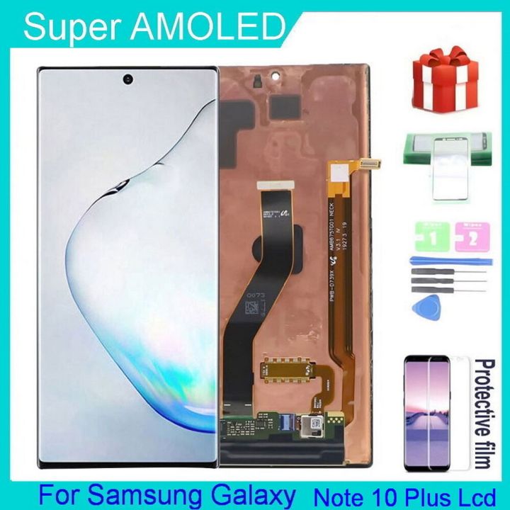 Original Super AMOLED For Galaxy Note 10 Plus Display Note 10+ N975 LCD Touch Screen Digitizer ...
