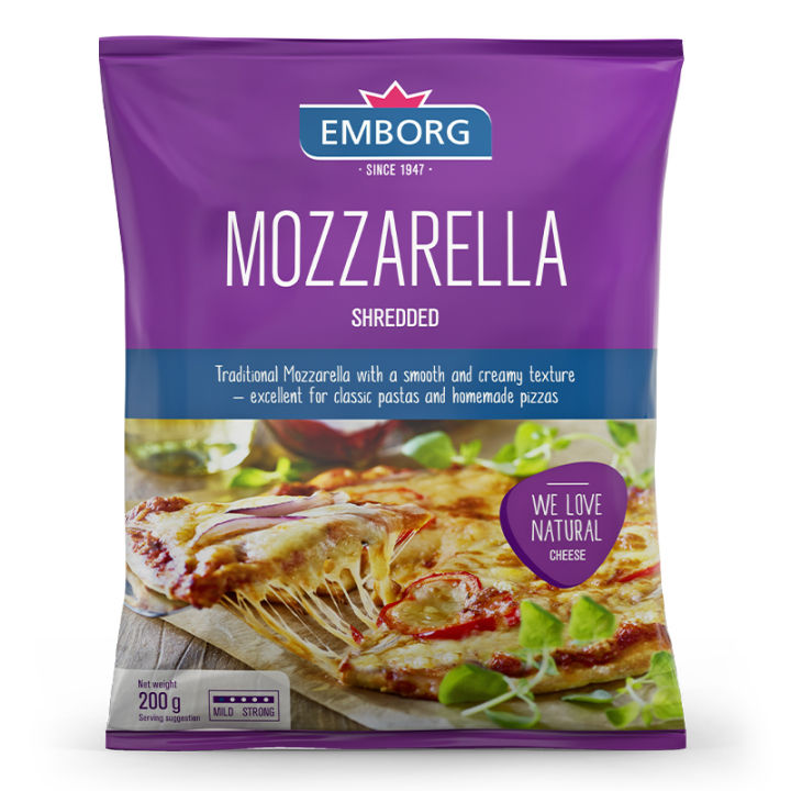Emborg Mozarella Shredded Cheese 200g | Lazada PH