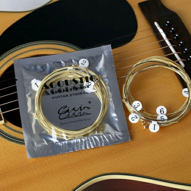 Guitar Strings Musical Instrument Accessories 6 Pieces Acoustic Guitar ...