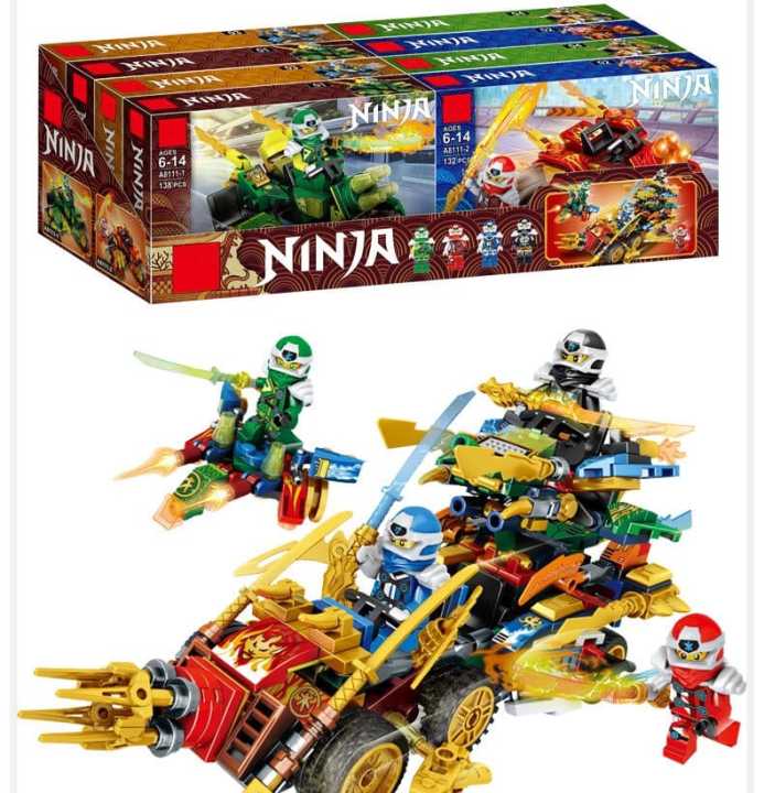 1 Box Mainan Lego Ninja Ninjutsu Pull Back / Mainan Lego Ninja ...