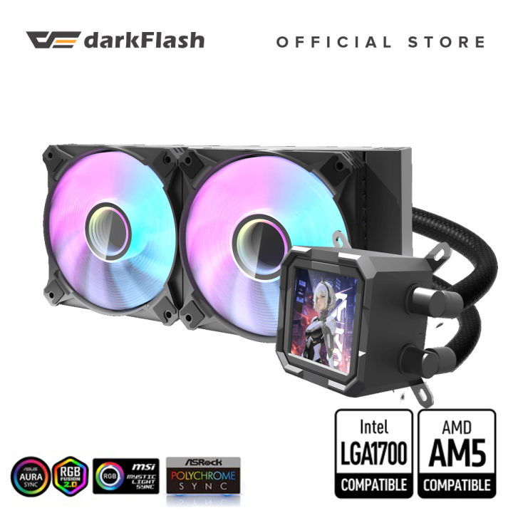 darkFlash Wave DV240S ARGB All-In-One 240mm Liquid CPU Cooler | Lazada PH