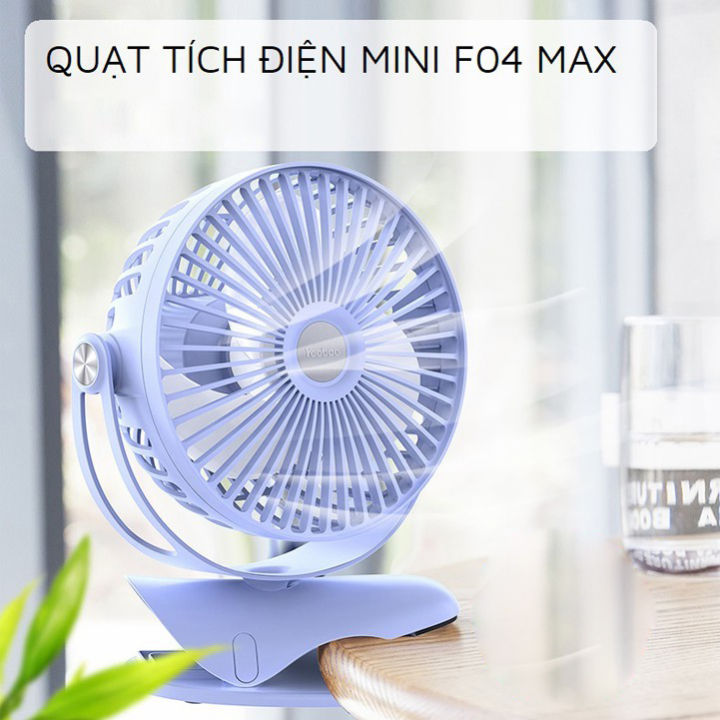 Quạt để bàn mini Yoobao F04 MAX 6400mAh | Lazada.vn