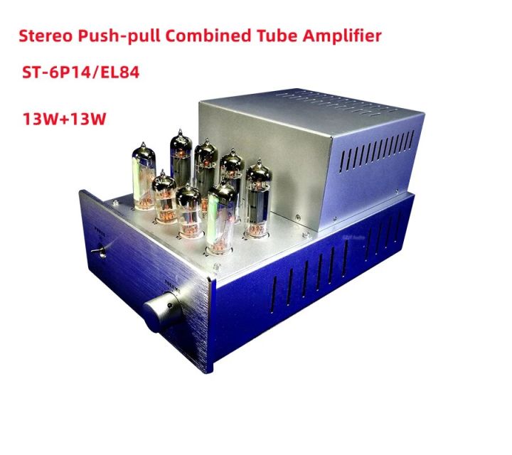 St-6p14/el84 Pp Stereo Push-pull Combined Tube Amplifier Diy Kit 13w×2 Frequency Response: 28hz ...