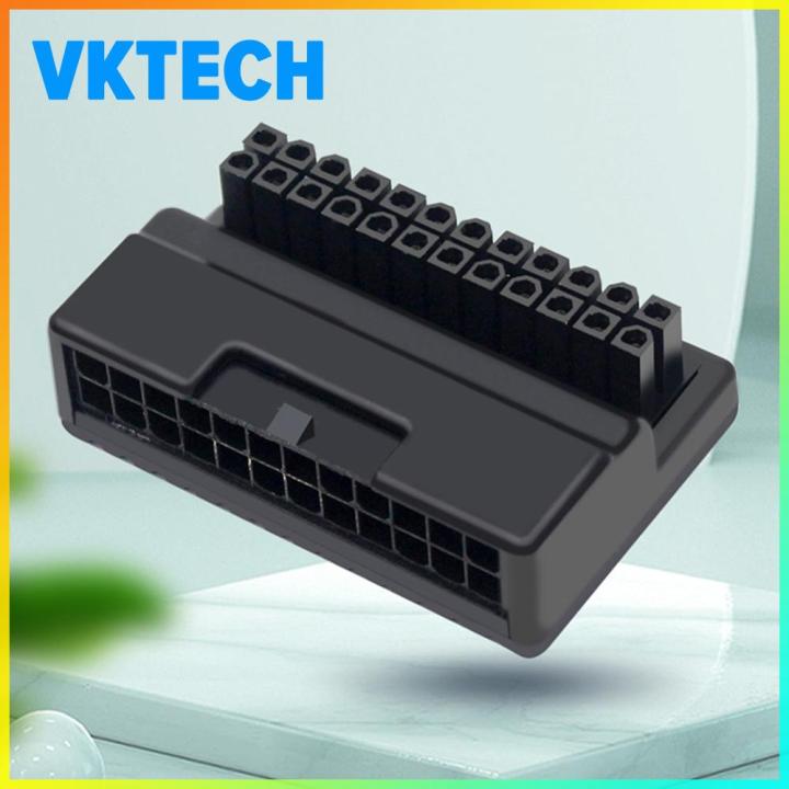 [Vktech] ATX 24 Pin To 90 Degree Power Plug Adapter 24Pin Power Turn ...