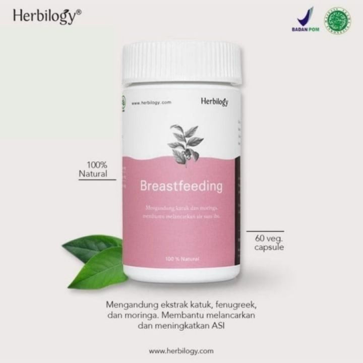 Herbilogy Breastfeeding Capsule For Breastmilk Booster / Penambah ASI ...