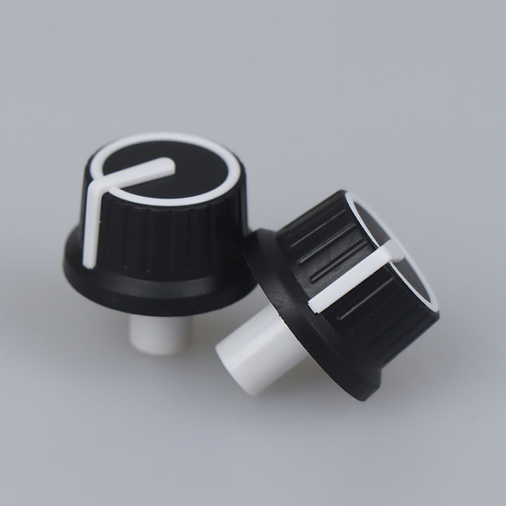 AGBBG 2PCS 25x25.5MM Rubber Half Shaft Knob Potentiometer Rotary ...