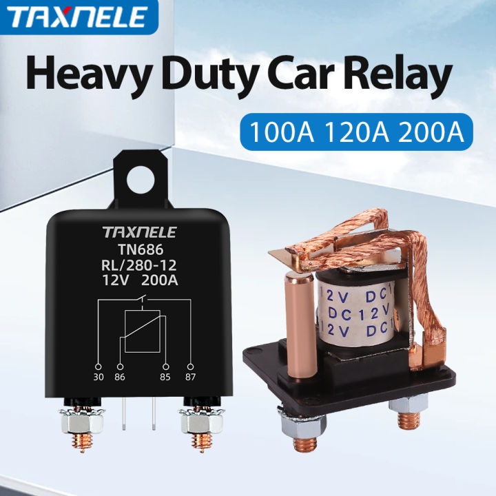 High Current Relay Start relay 100A 200A 12V 24V Power Automotive Heavy ...