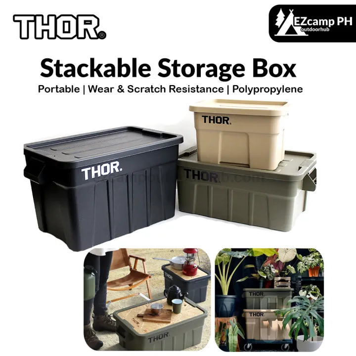 THOR ® Premium MINI 1L and LIMO 2.5L | 5L | 22L | 53L | 75L Stackable Storage Box with Lid ...