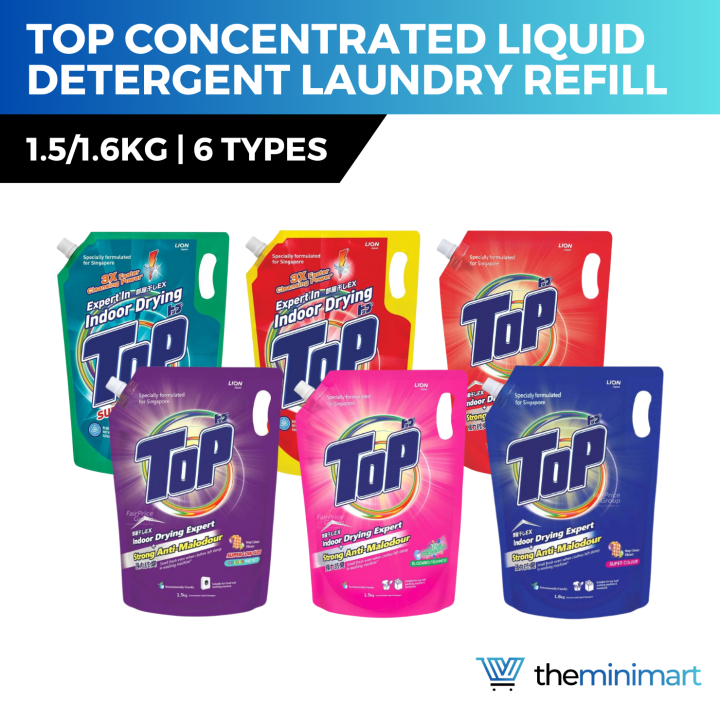 Top Concentrated Liquid Detergent Laundry Refill 1.5kg-1.8kg - Super ...