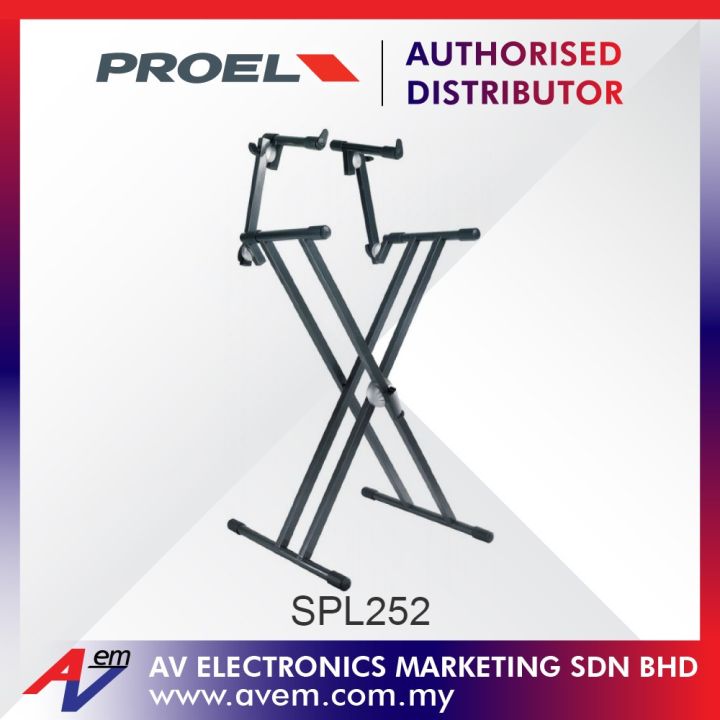 PROEL SPL252 “SNAP LOCK” adjustment system professional two-tier ...