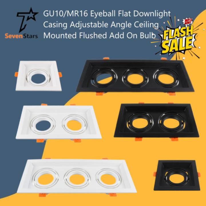 LED Eyeball Fitting/Casing Black/White Downlight Casing with changeable ...