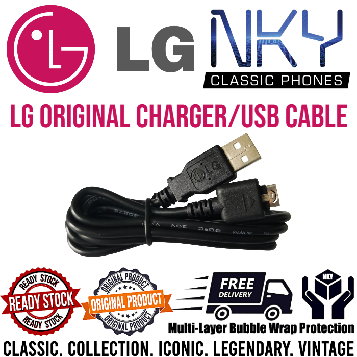 Original LG USB Cable/Charging Cable & Charger Adapter (For LG Lollipop ...