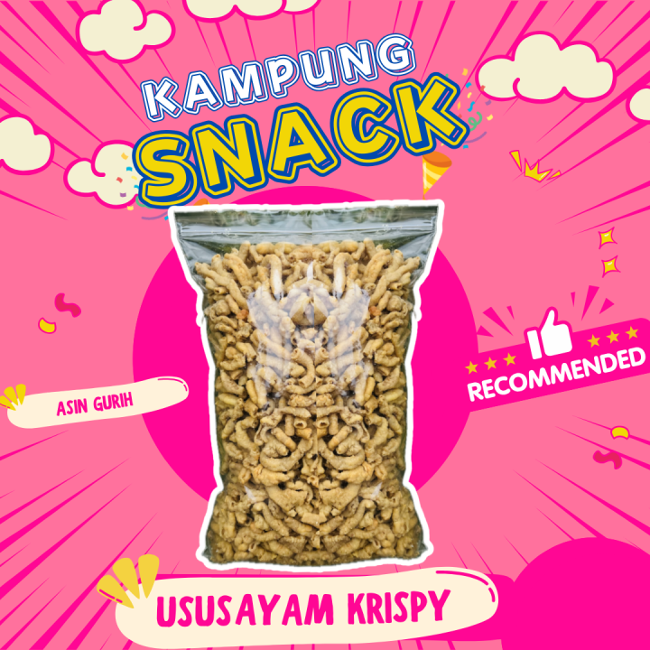 Usus ayam crispy 500 g murah /Usus ayam crispy /Usus pedas daun jeruk ...