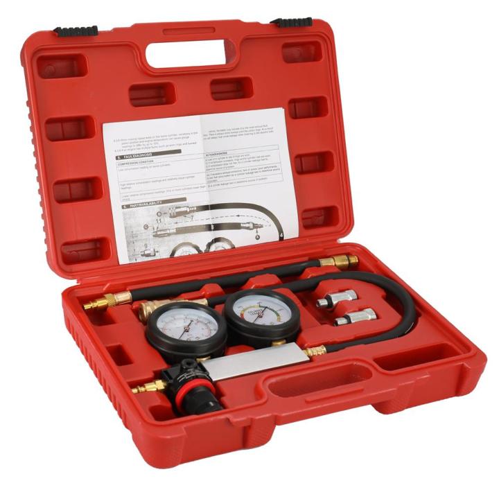 Auto Cylinder Leak Tester Leakage Detector Kit Set Petrol Engine Gauge ...
