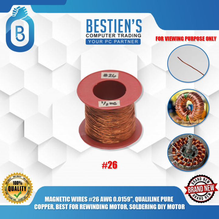 MAGNETIC WIRES #26 AWG 0.0159", QUALILINE PURE COPPER, BEST FOR ...