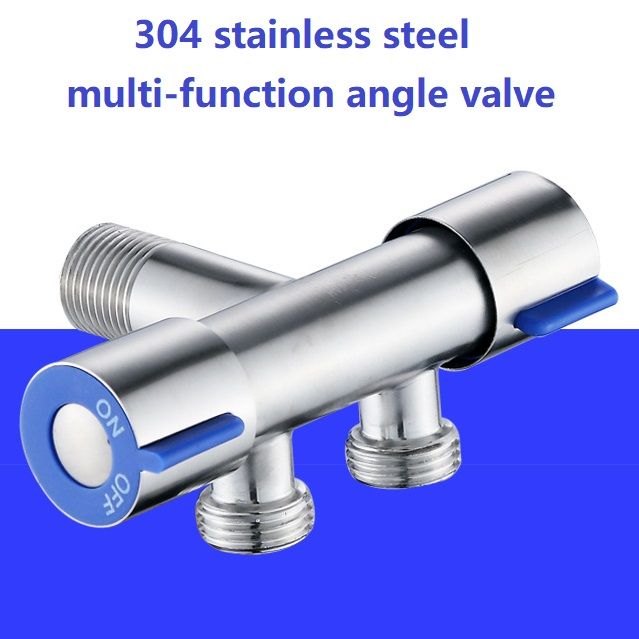 Stainless 304 Double Angle Valve 2 Way Angle Valve 1/2 x 1/2 Multi ...
