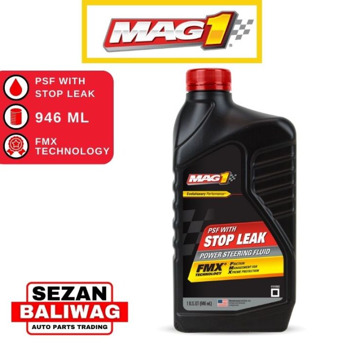 MAG 1 PREMIUM POWER STEERING FLUID WITH STOP LEAK 946 ML 809 | Lazada PH