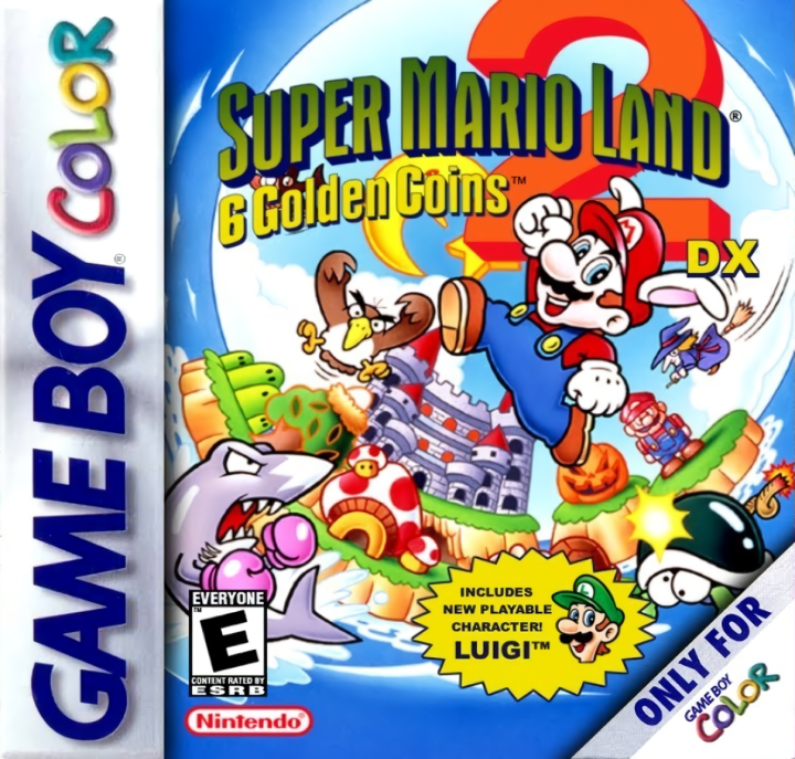 ตลับ GBC ( Game boy Colour ) Super Mario Land 2: 6 Golden Coins DX ตลับ ...