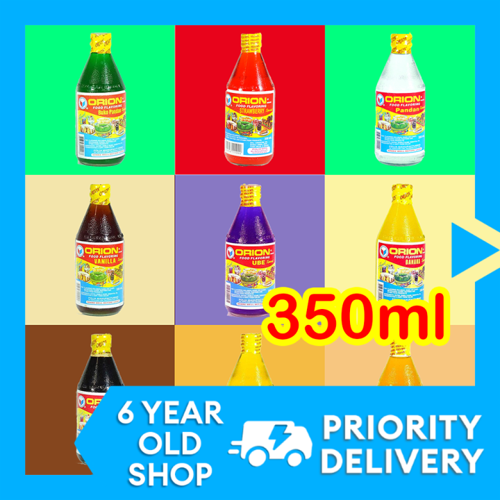 350ml Orion FOOD COLOR FLAVORING for Baking UBE STRAWBERRY BUKO PANDAN ...