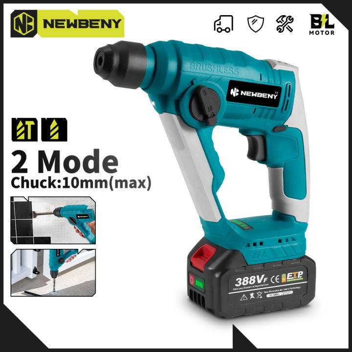 10mm Mini Brushless Electric Hammer Drill Cordless 2 Modes Efficient ...