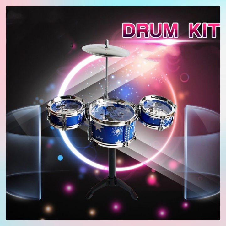 MINI Drums Kit Simulation Jazz Percussion Music Instrument Toys for Kids birthday present, Jazz ...