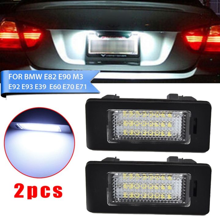 ไม่มีข้อผิดพลาด24LED ป้ายทะเบียนรถไฟสำหรับ BMW E90 M3 E92 E70 E39 F30 E93 E61 E60 | Lazada.co.th