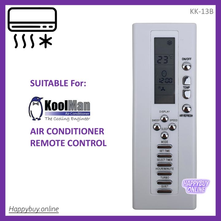 Koolman/Singer Air Cond Aircond Air Conditioner Remote Control | Lazada